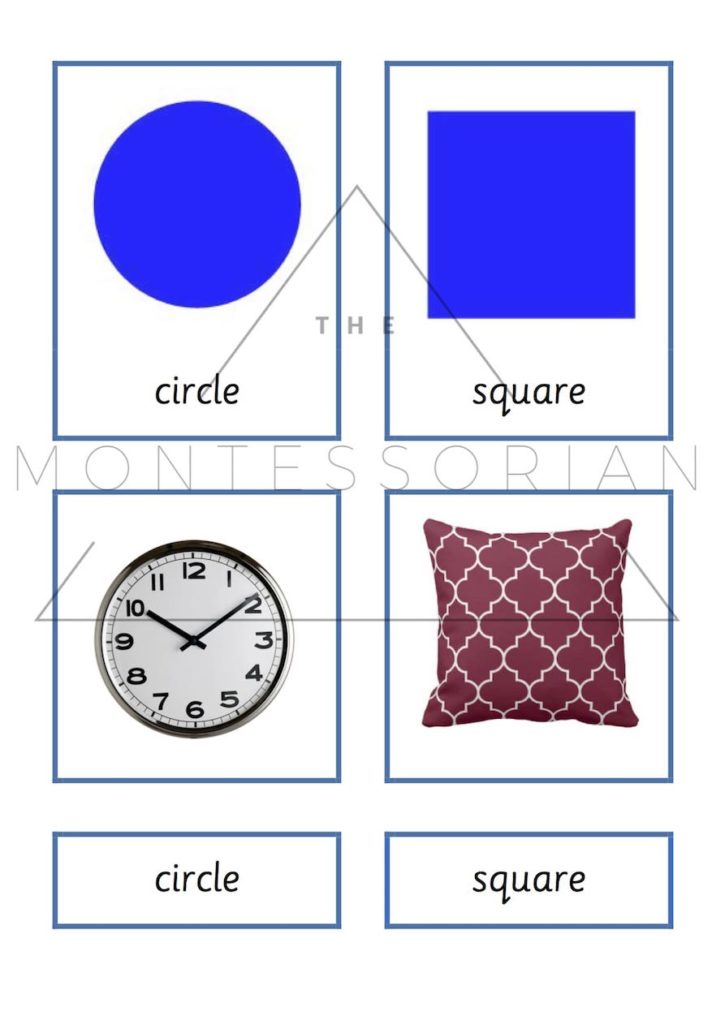 Geometric Plane Figures Three Part Cards (PDF) – The Montessorian