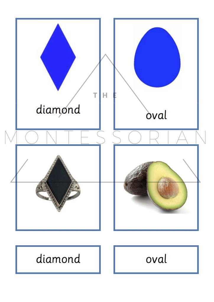 Geometric Plane Figures Three Part Cards (PDF) – The Montessorian