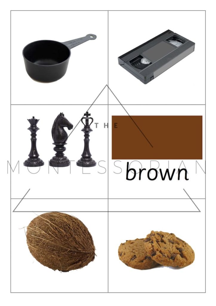 Complete Set Colour Sorting Cards (PDF) – The Montessorian