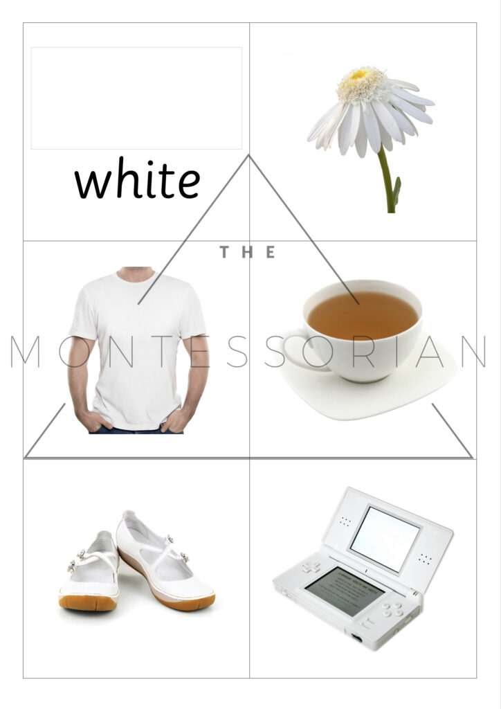 Complete Set Colour Sorting Cards (PDF) – The Montessorian